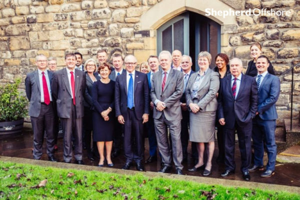 Bruce Shepherd attended the business lunch for US Ambassador K Robert ...